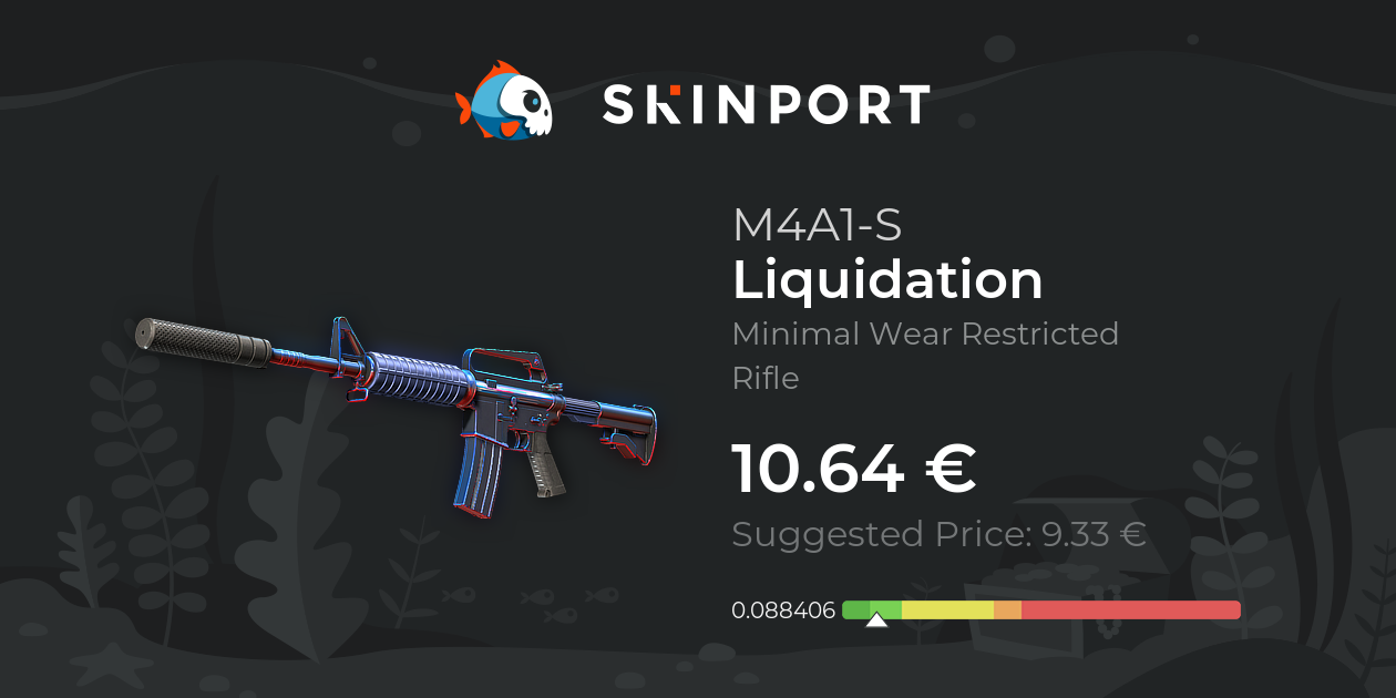 M4A1-S | Liquidation (Minimalt slitage) - Counter-Strike 2 - Skinport