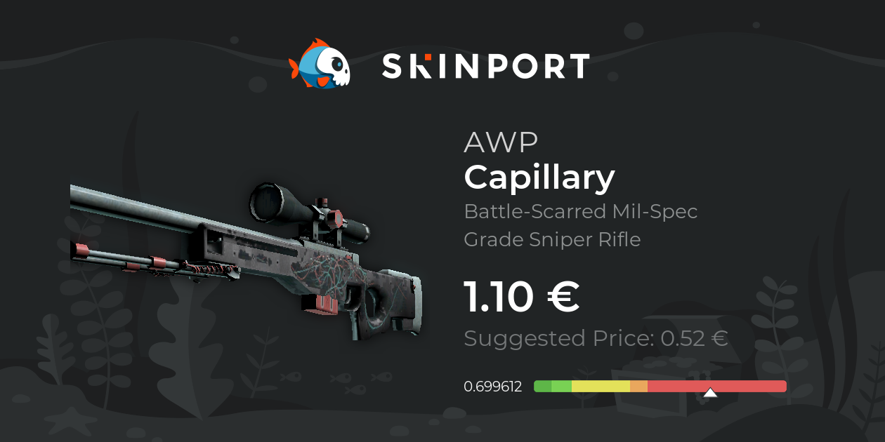AWP | Capillary (Battle-Scarred) - Counter-Strike 2 - Skinport