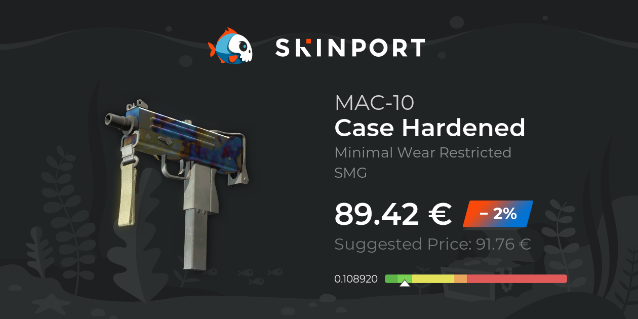 MAC-10 | Case Hardened (Minimalt slitage) - Counter-Strike 2 - Skinport