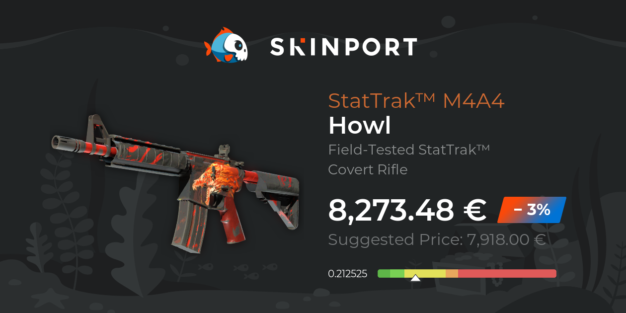StatTrak™ M4A4 | Howl (Testad i fält) - Counter-Strike 2 - Skinport