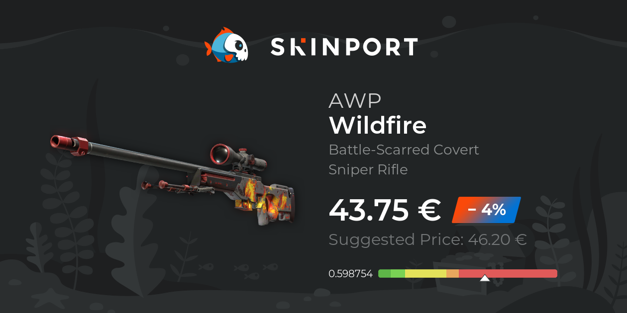 AWP | Wildfire (Battle-Scarred) - Counter-Strike 2 - Skinport
