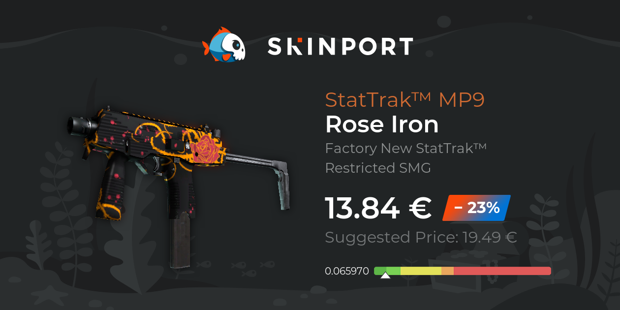 StatTrak™ MP9 | Rose Iron (Factory New) - Counter-Strike 2 - Skinport