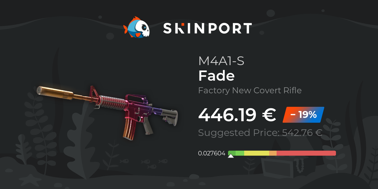 M4A1-S | Fade (Factory New) - Counter-Strike 2 - Skinport