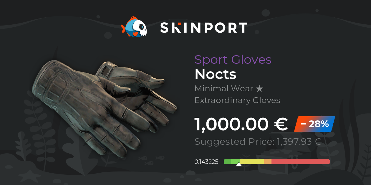 Sport Gloves | Nocts (Minimal Wear) - Counter-Strike 2 - Skinport