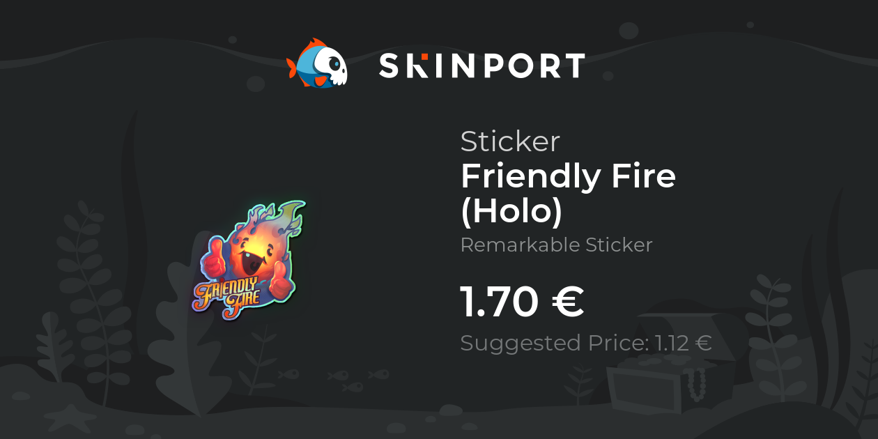 Sticker | Friendly Fire (Holo) - Counter-Strike 2 - Skinport