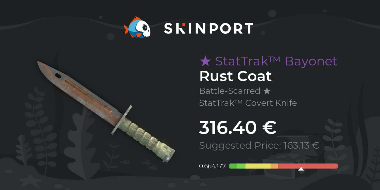 StatTrak™ Bayonet | Rust Coat (Battle-Scarred) - Counter-Strike 2 ...