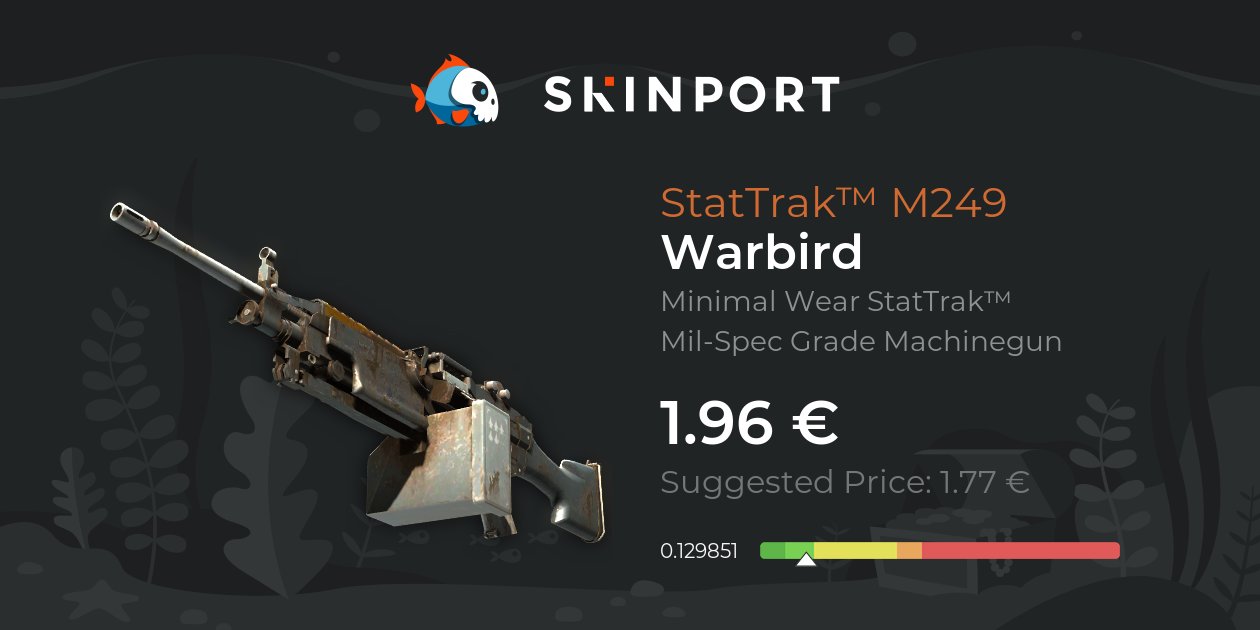 StatTrak™ M249 | Warbird (Minimal Wear) - Counter-Strike 2 - Skinport