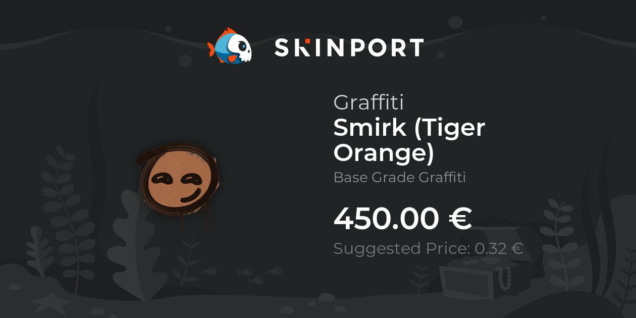 Sealed Graffiti | Smirk (Tiger Orange) - Counter-Strike 2 - Skinport