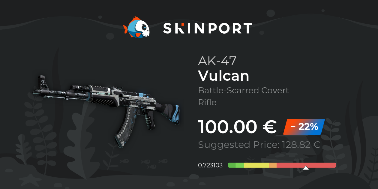 AK-47 | Vulcan (Battle-Scarred) - Counter-Strike 2 - Skinport