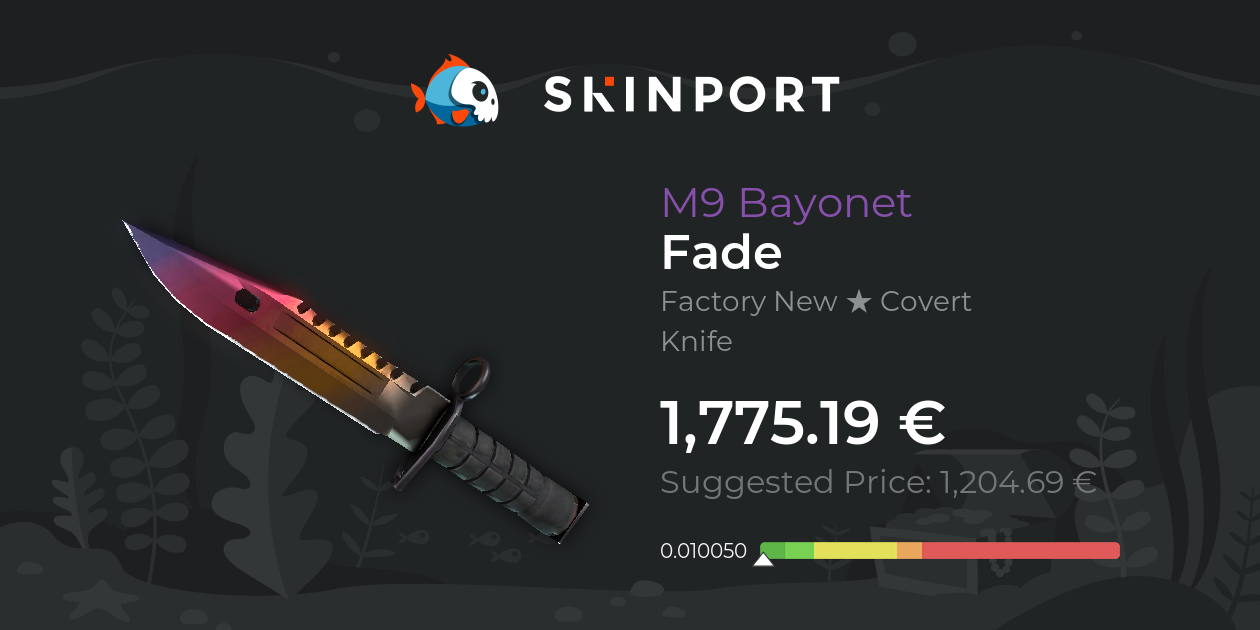 M9 Bayonet | Fade (Factory New) - CS2 - Skinport