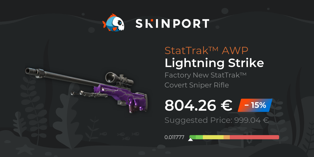 StatTrak™ AWP | Lightning Strike (Factory New) - Counter-Strike 2 ...