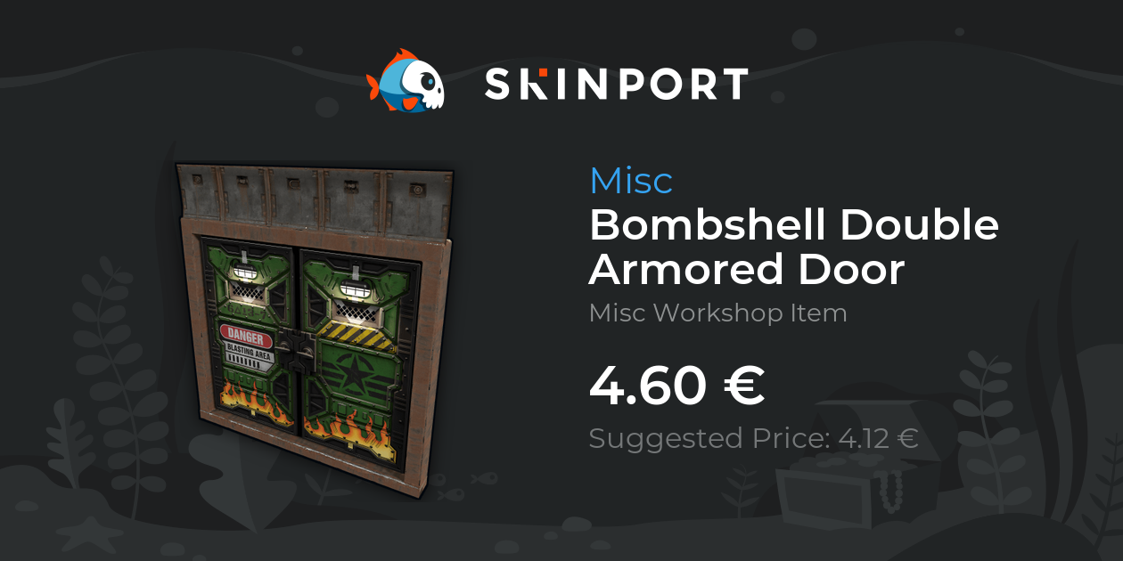 Bombshell Double Armored Door - Rust - Skinport