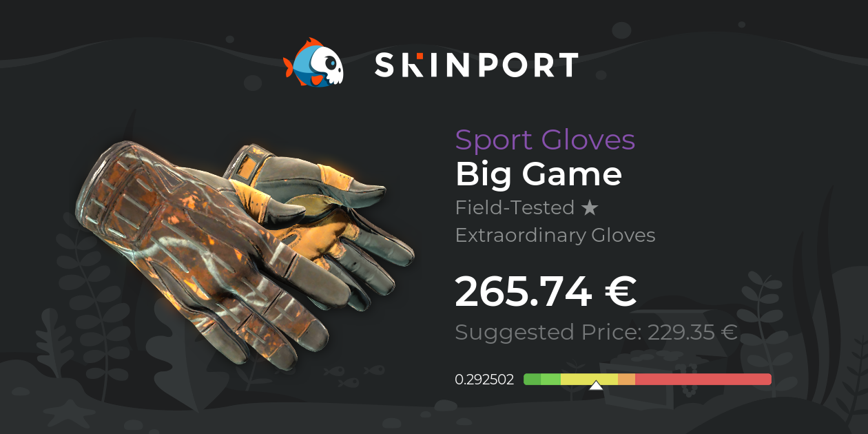 Sport Gloves | Big Game (Field-Tested) - Counter-Strike 2 - Skinport