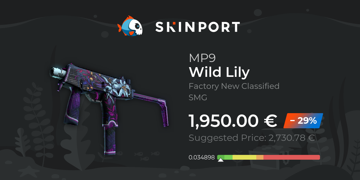 MP9 | Wild Lily (Factory New) - Counter-Strike 2 - Skinport