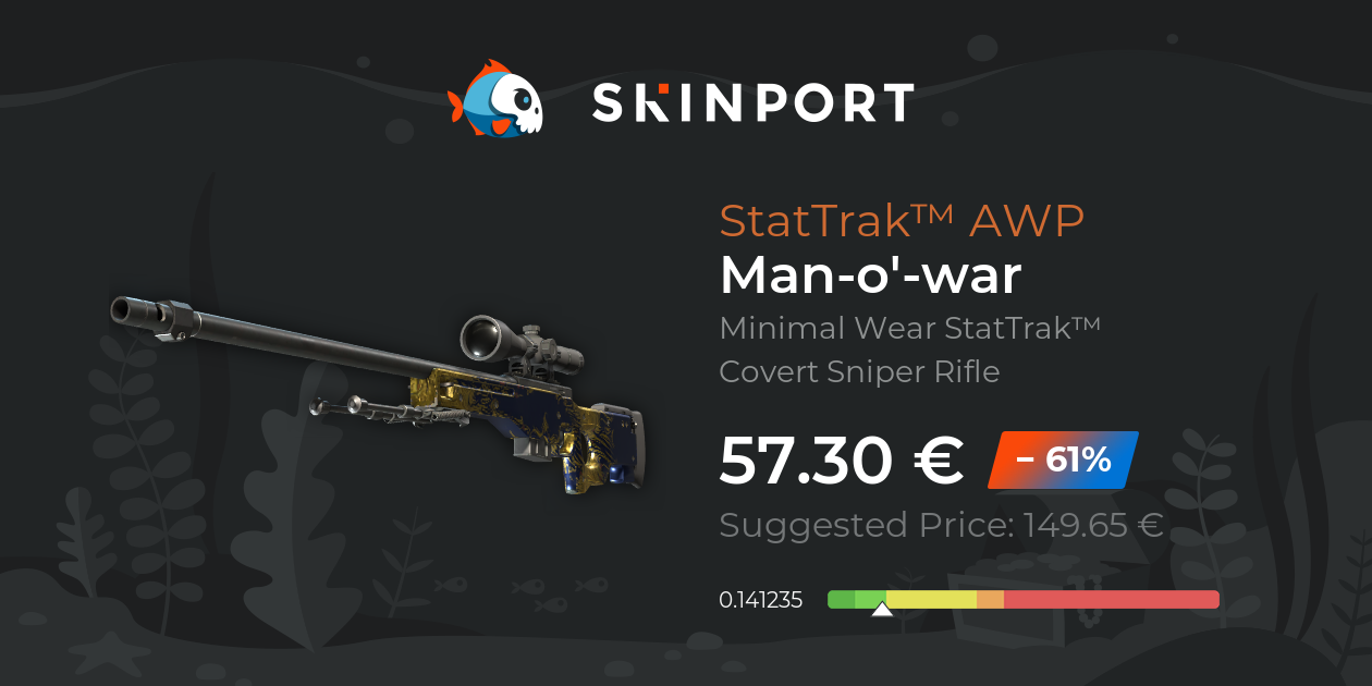StatTrak™ AWP | Man-o'-war (Minimal Wear) - Counter-Strike 2 - Skinport