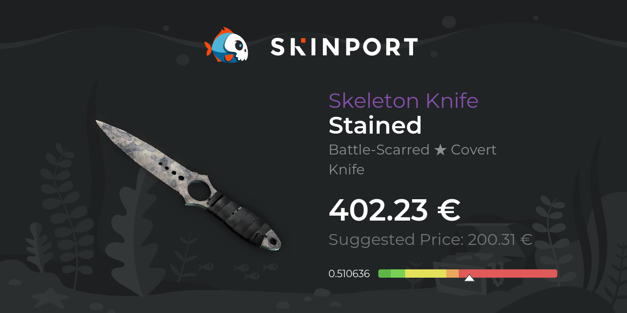 Skeleton Knife | Stained (Battle-Scarred) - Counter-Strike 2 - Skinport