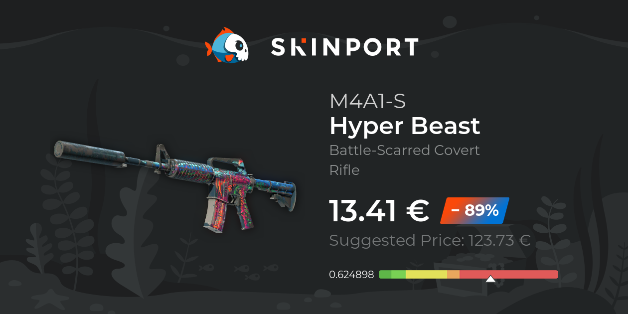 M4A1-S | Hyper Beast (Battle-Scarred) - Counter-Strike 2 - Skinport