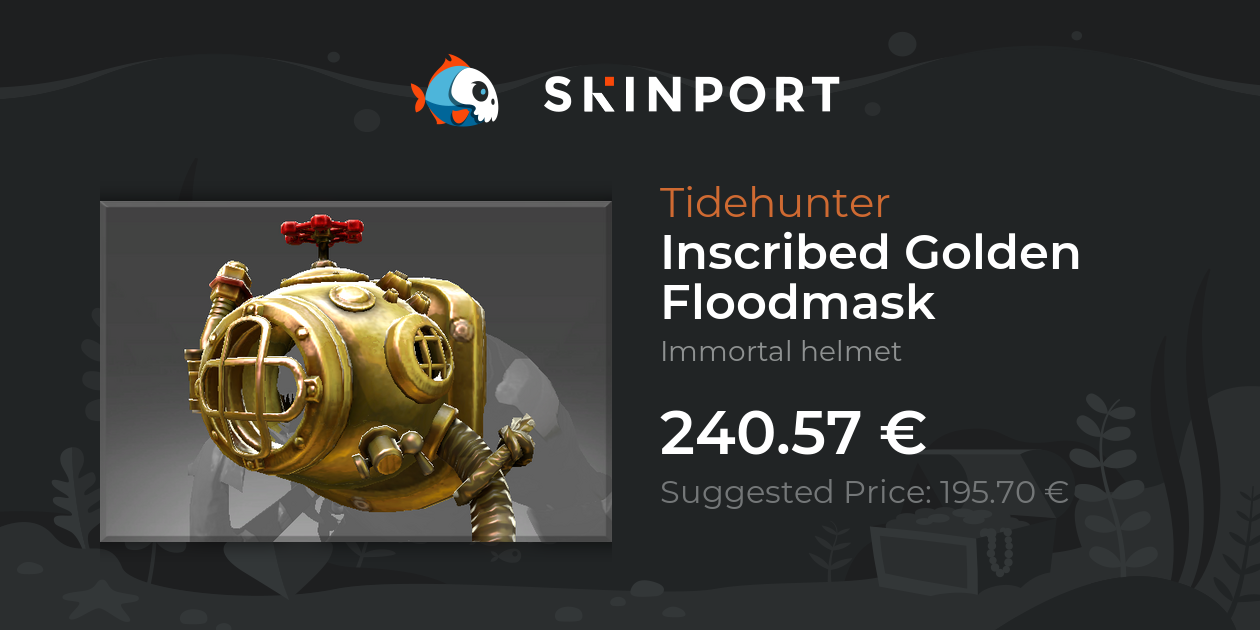 Inscribed Golden Floodmask - Dota 2 - Skinport