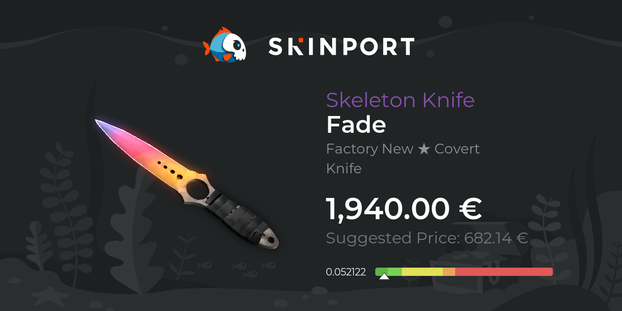 Skeleton Knife | Fade (Factory New) - CS2 - Skinport