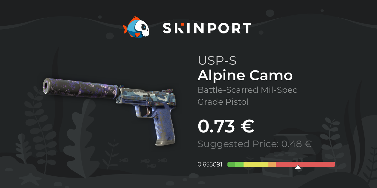 USP-S | Alpine Camo (Battle-Scarred) - Counter-Strike 2 - Skinport