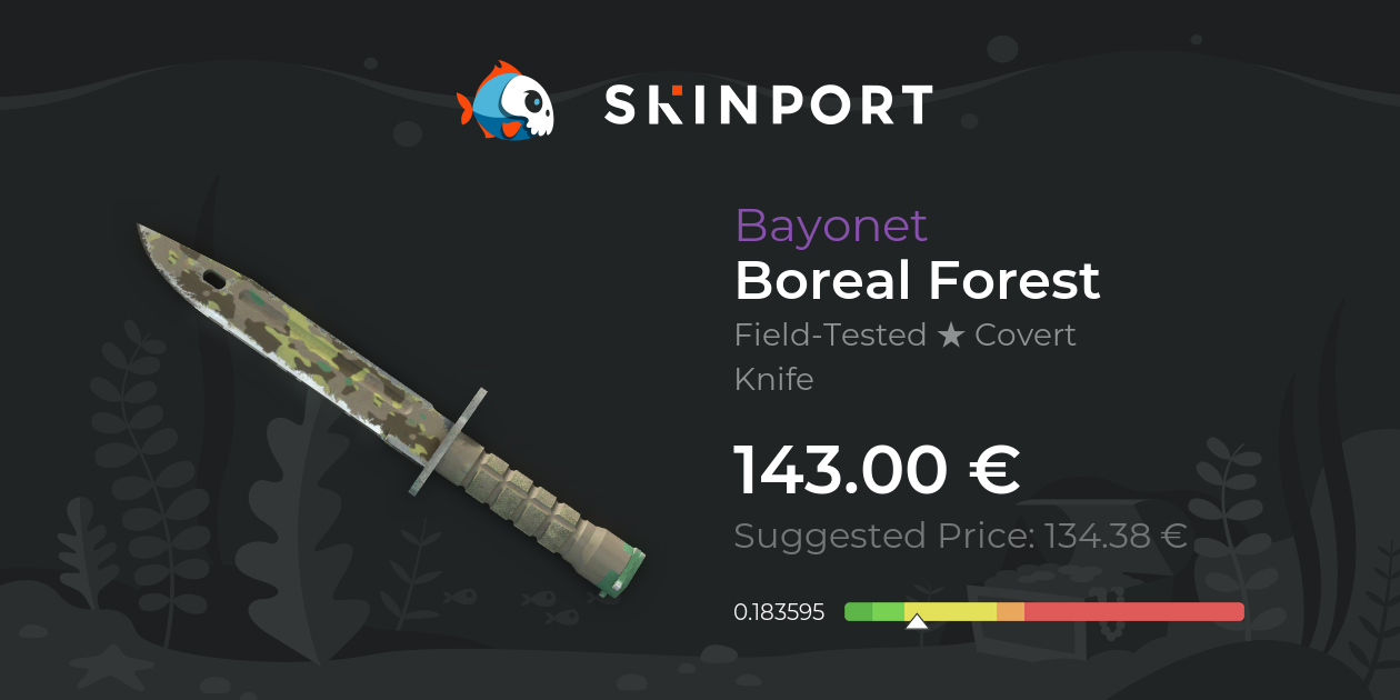 Bayonet | Boreal Forest (Field-Tested) - Counter-Strike 2 - Skinport