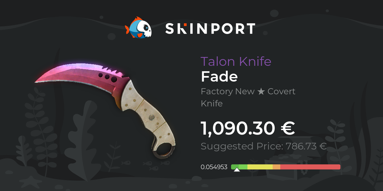 Talon Knife | Fade (Factory New) - Counter-Strike 2 - Skinport