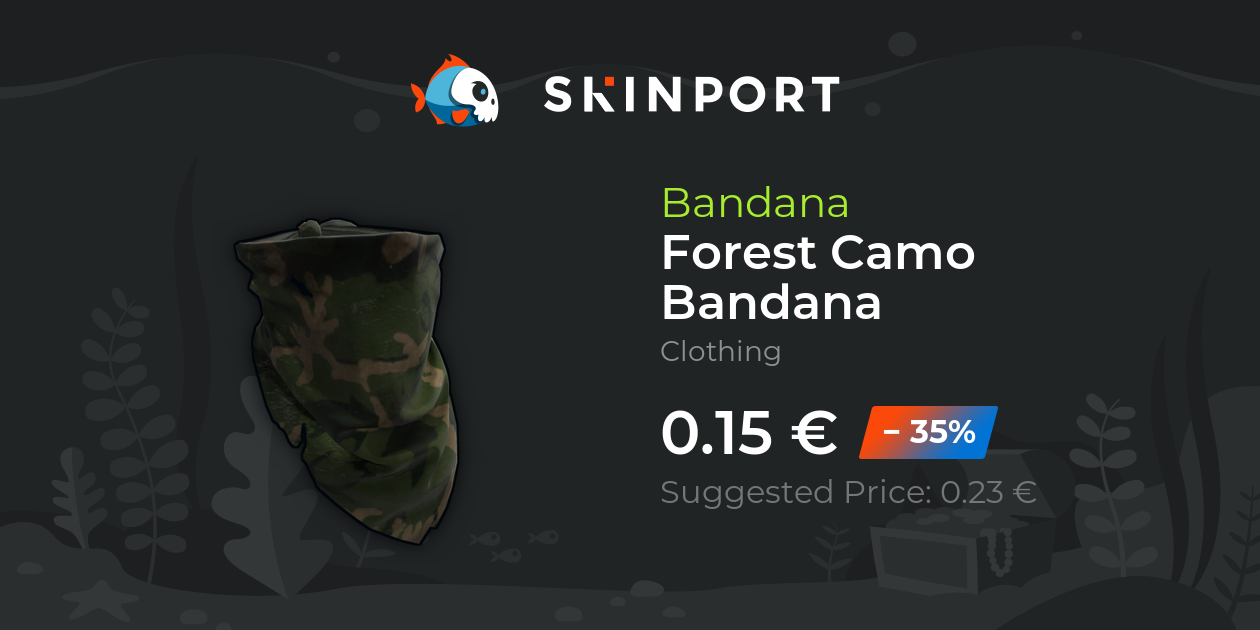 Forest Camo Bandana - Rust - Skinport