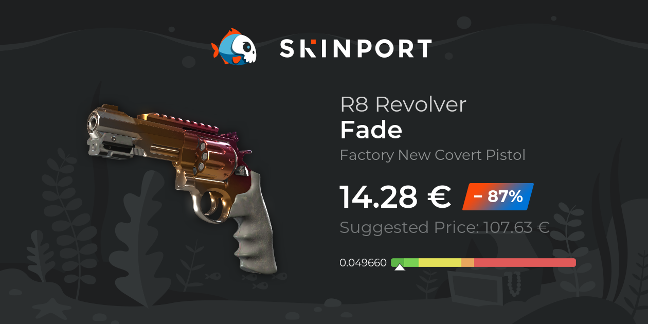 R8 Revolver | Fade (Factory New) - Counter-Strike 2 - Skinport
