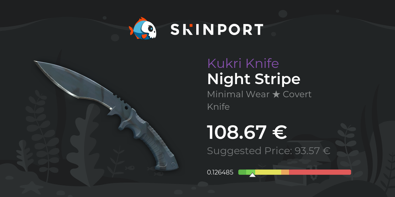 Kukri Knife | Night Stripe (Minimal Wear) - Counter-Strike 2 - Skinport