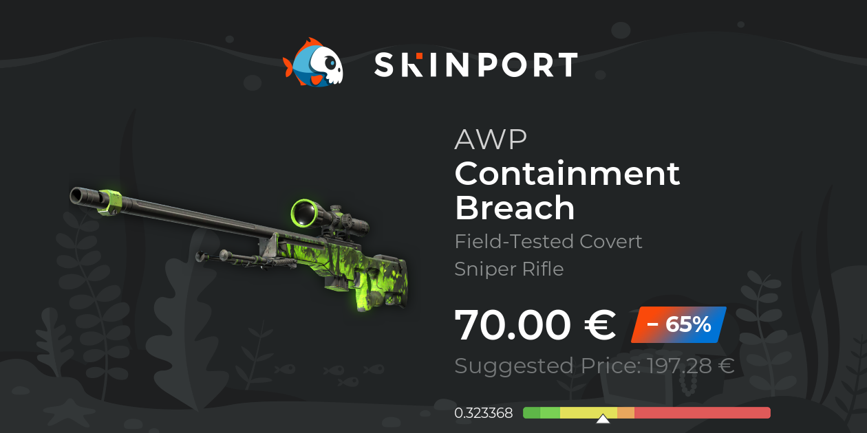 AWP | Containment Breach (Field-Tested) - Counter-Strike 2 - Skinport