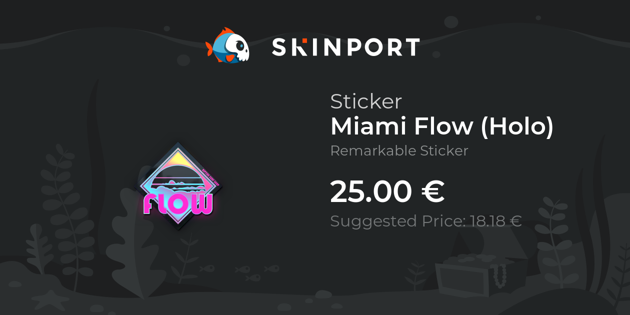 Sticker | Miami Flow (Holo) - Counter-Strike 2 - Skinport
