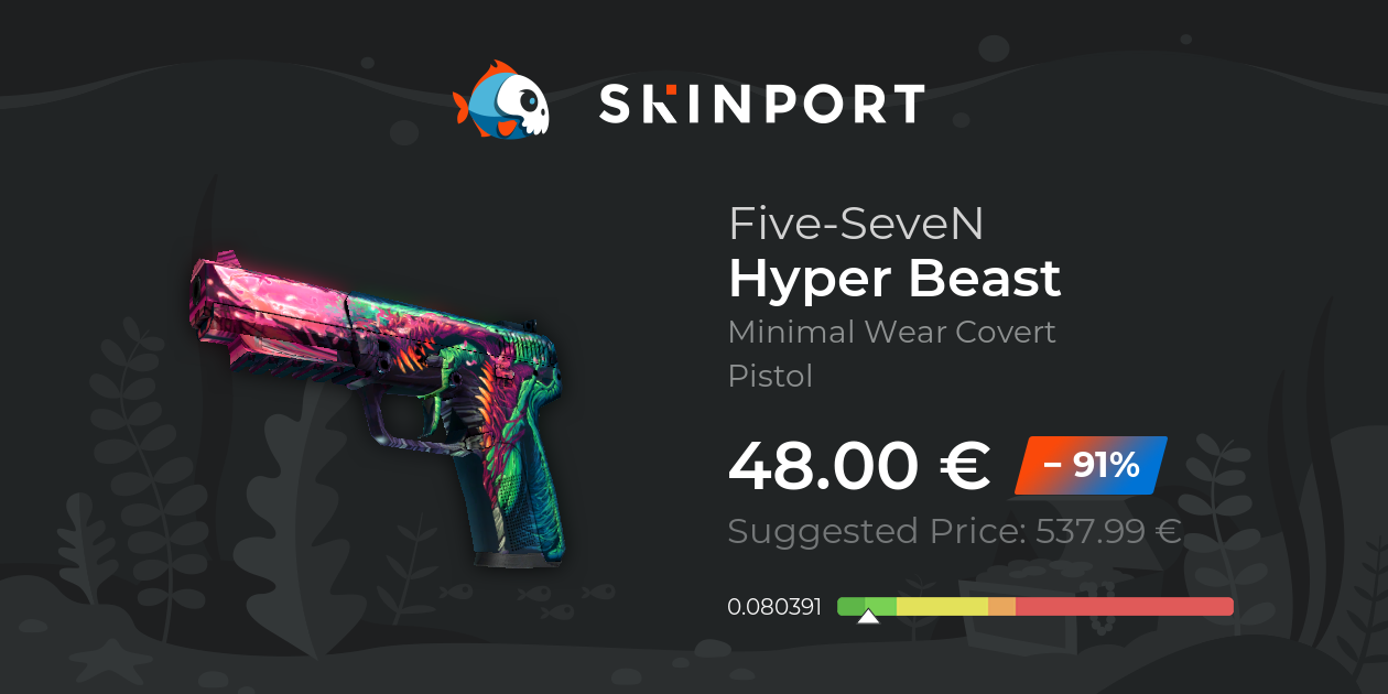 Five-SeveN | Hyper Beast (Minimal Wear) - Counter-Strike 2 - Skinport