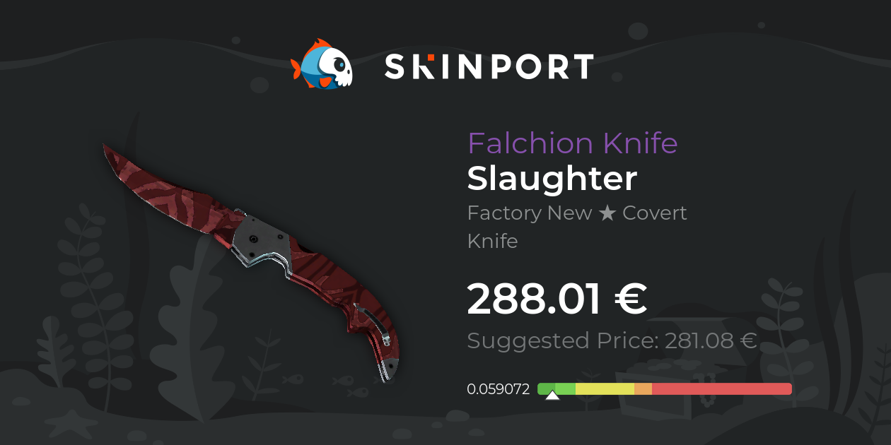 Falchion Knife | Slaughter (Factory New) - Counter-Strike 2 - Skinport