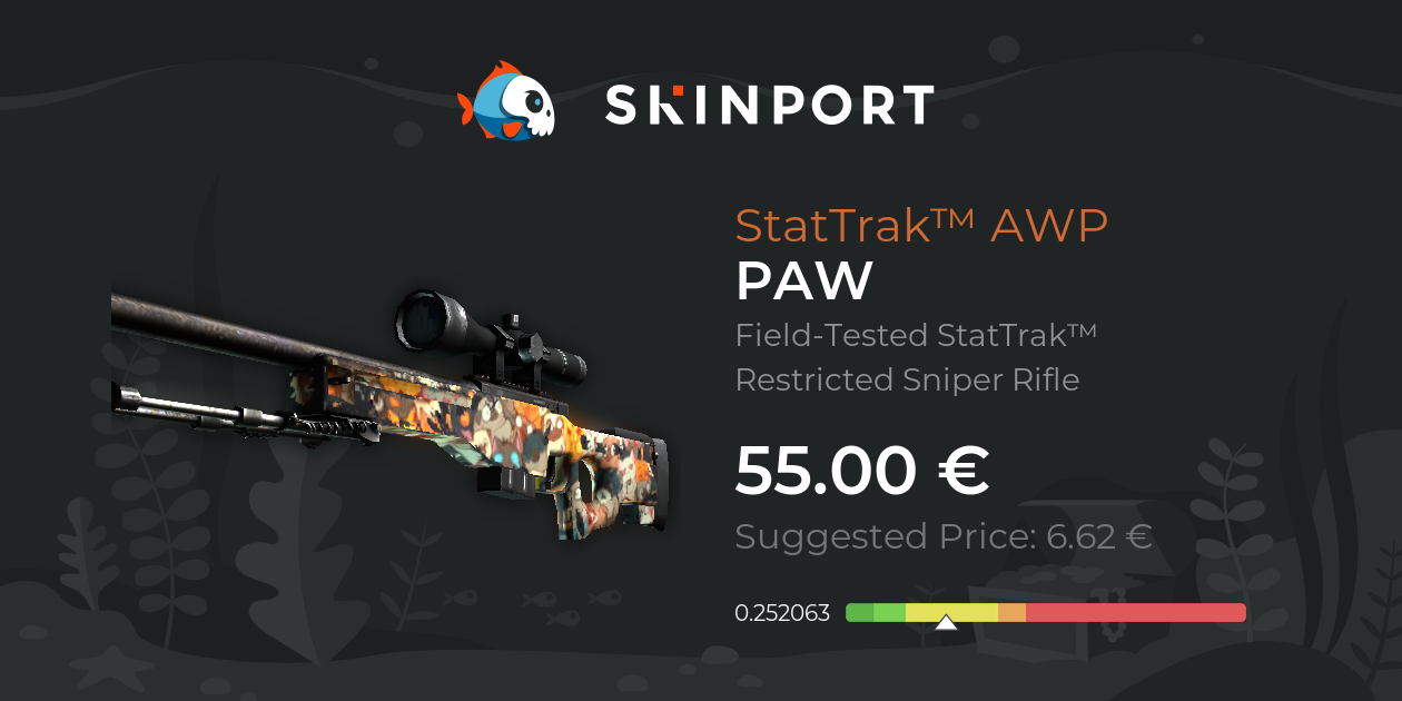 StatTrak™ AWP | PAW (Field-Tested) - Counter-Strike 2 - Skinport