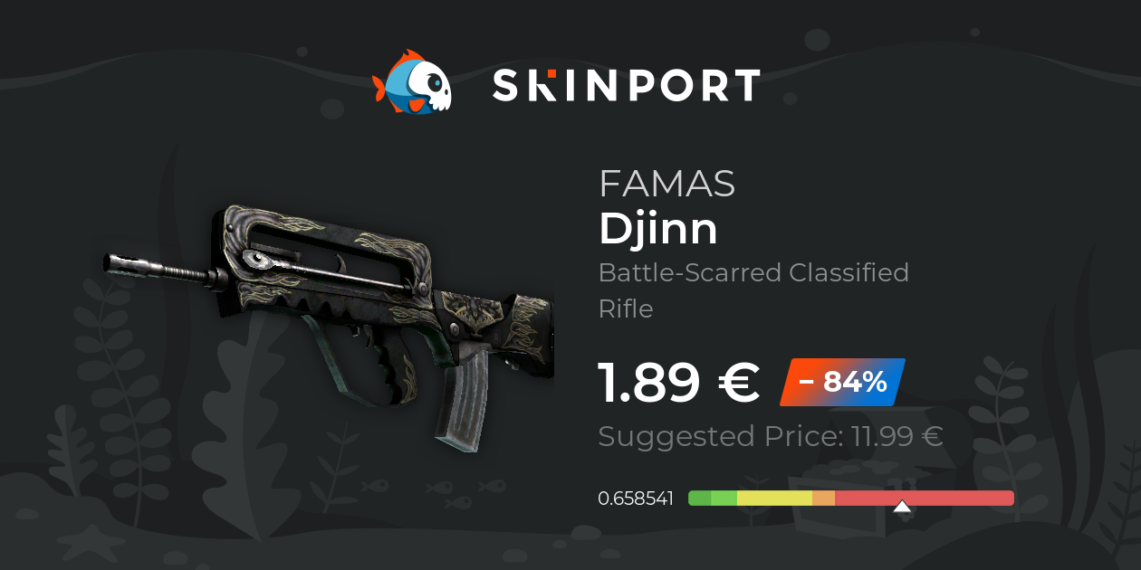 FAMAS | Djinn (Battle-Scarred) - CS:GO - Skinport