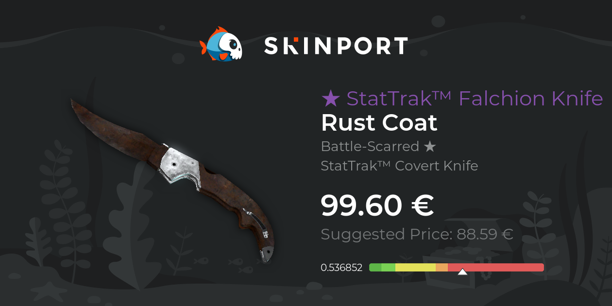 StatTrak™ Falchion Knife | Rust Coat (Battle-Scarred) - Counter-Strike ...