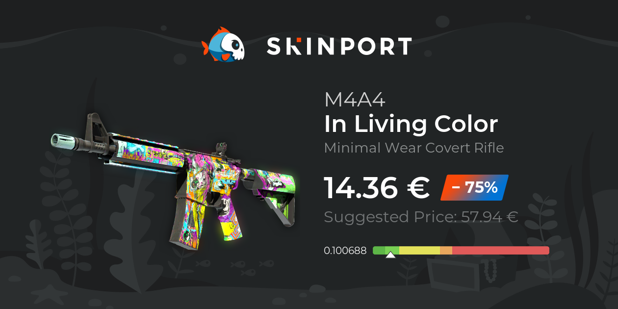 M4A4 | In Living Color (Minimal Wear) - Counter-Strike 2 - Skinport