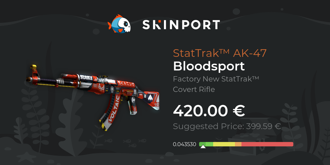 StatTrak™ AK-47 | Bloodsport (Factory New) - Counter-Strike 2 - Skinport