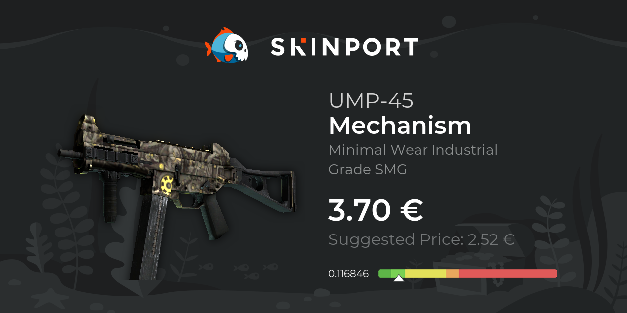 UMP-45 | Mechanism (Minimal Wear) - Counter-Strike 2 - Skinport
