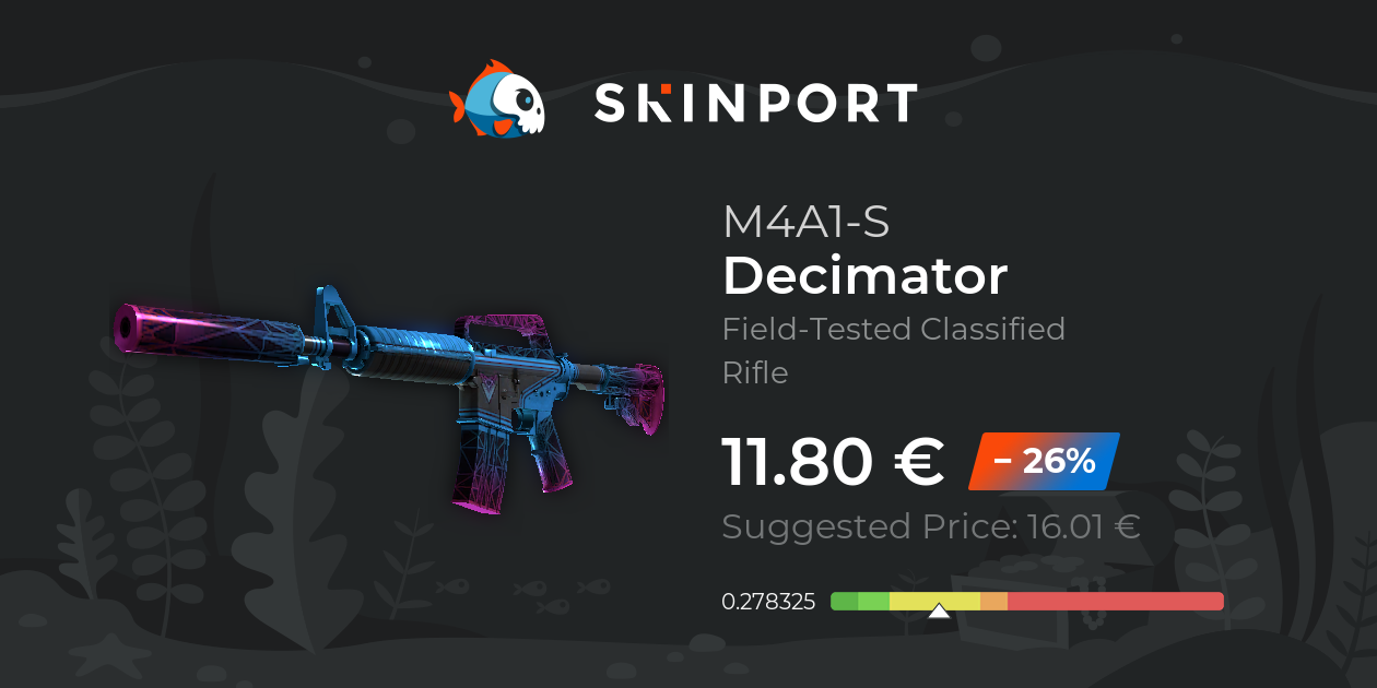 M4A1-S | Decimator (Field-Tested) - Counter-Strike 2 - Skinport