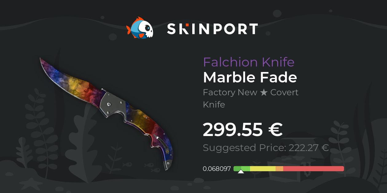 Falchion Knife | Marble Fade (Factory New) - Counter-Strike 2 - Skinport