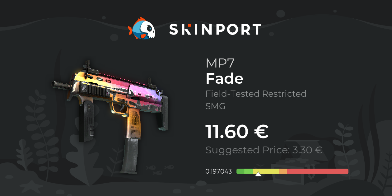 MP7 | Fade (Field-Tested) - CS:GO - Skinport
