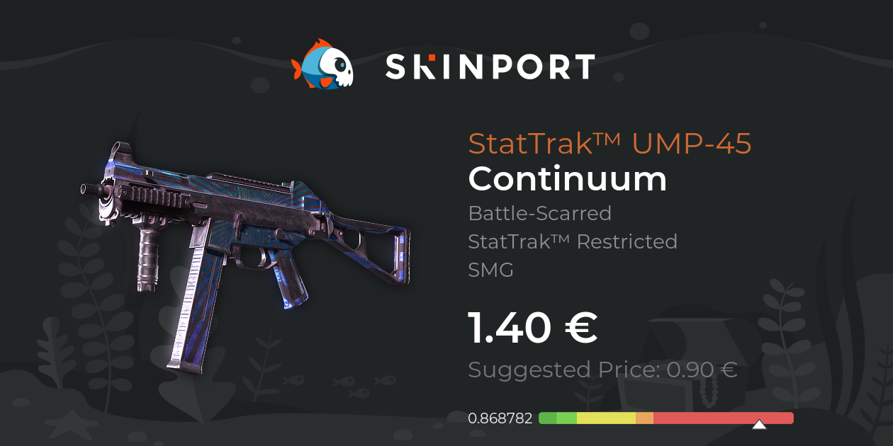 StatTrak™ UMP-45 | Continuum (Savaş Görmüş) - Counter-Strike 2 - Skinport