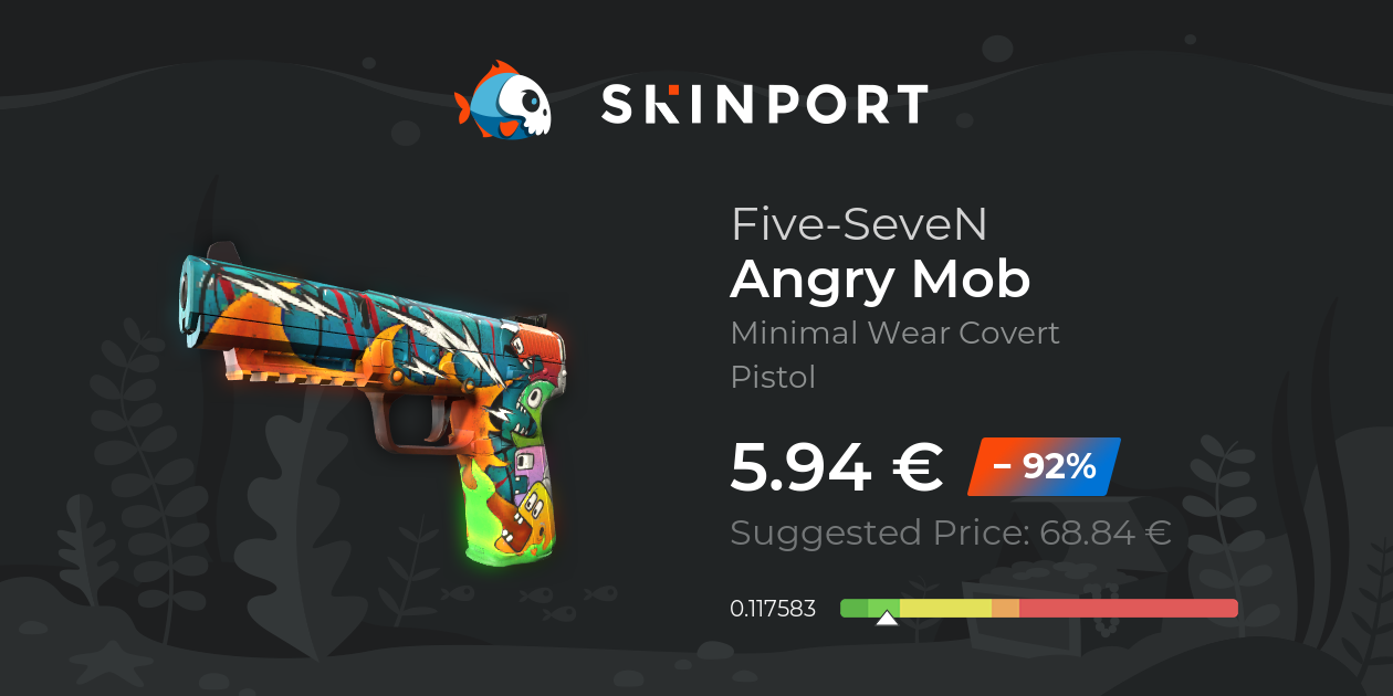 Five-SeveN | Angry Mob (Minimal Wear) - Counter-Strike 2 - Skinport