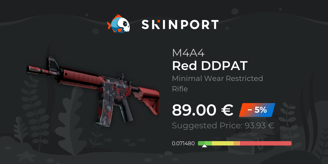 M4A4 | Red DDPAT (Minimal Wear) - Counter-Strike 2 - Skinport