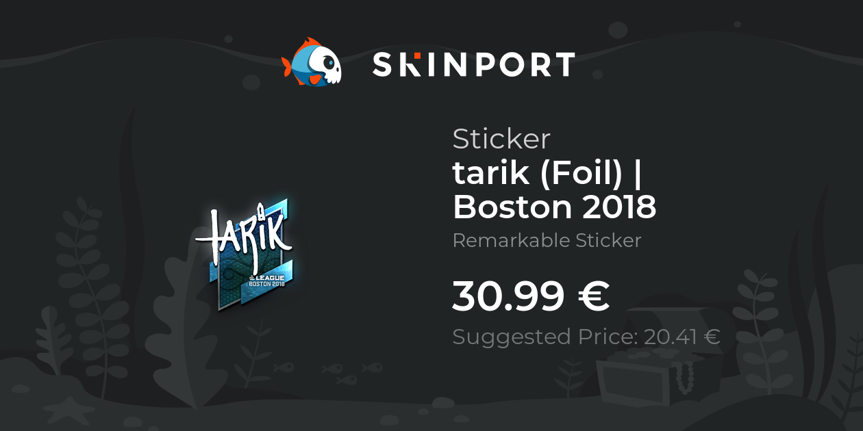 Sticker | tarik (Foil) | Boston 2018 - Counter-Strike 2 - Skinport