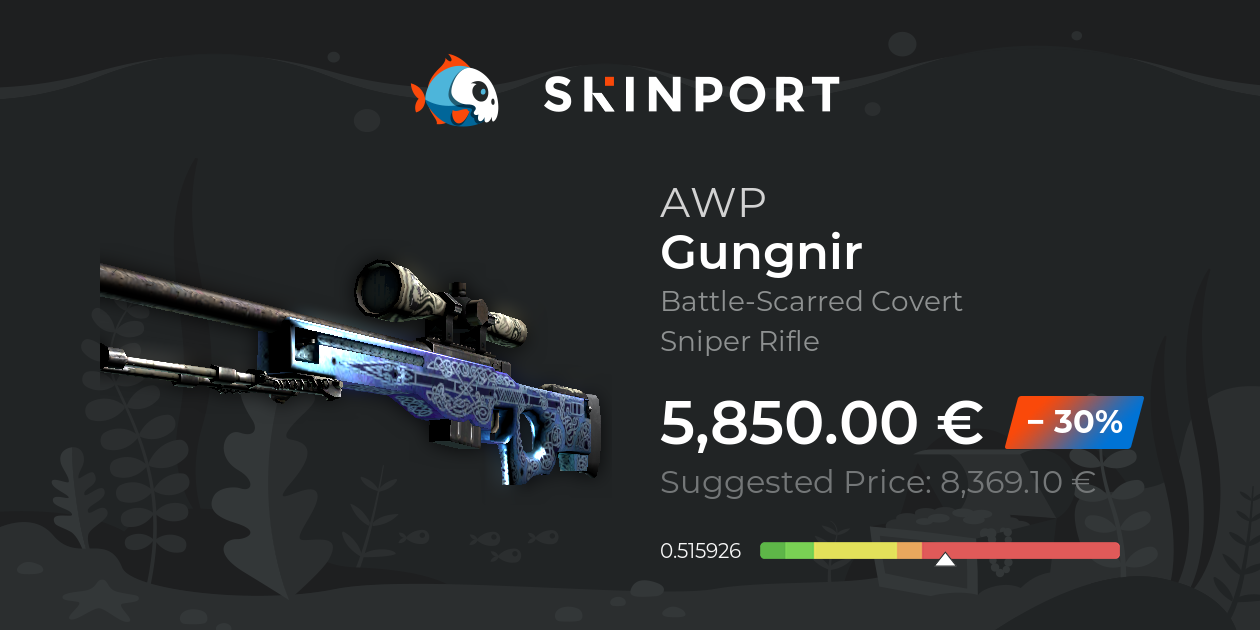 AWP | Gungnir (Kampvansiret) - Counter-Strike 2 - Skinport