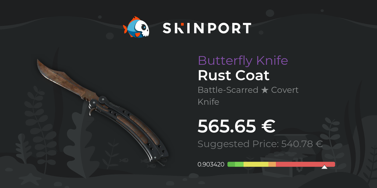 Butterfly Knife | Rust Coat (Battle-Scarred) - Counter-Strike 2 - Skinport