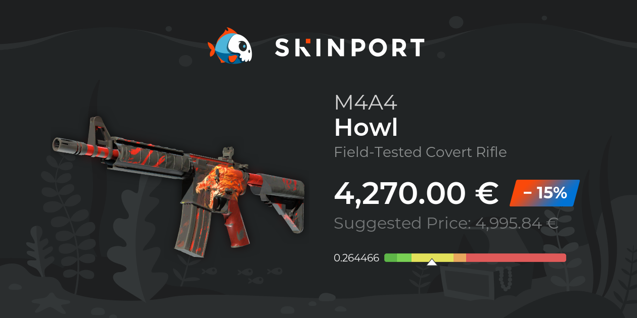 M4A4 | Howl (Testad i fält) - Counter-Strike 2 - Skinport