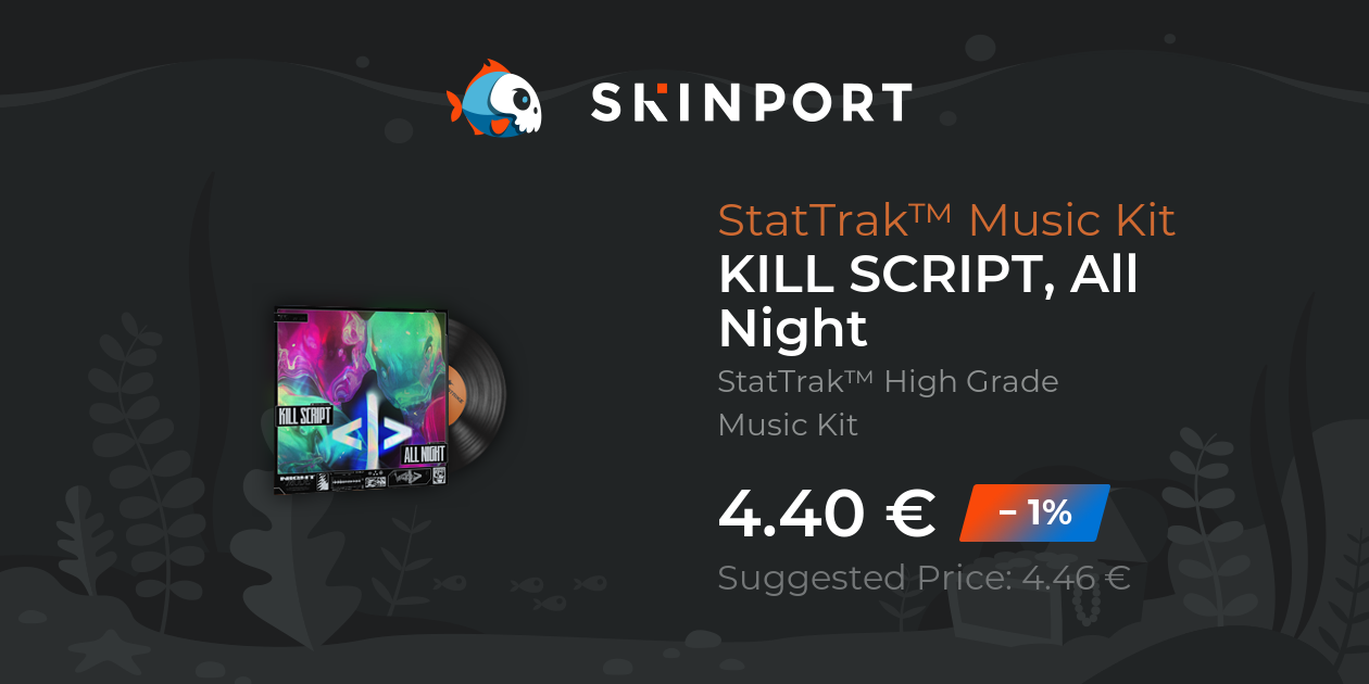 StatTrak™ Music Kit | KILL SCRIPT, All Night - Counter-Strike 2 - Skinport